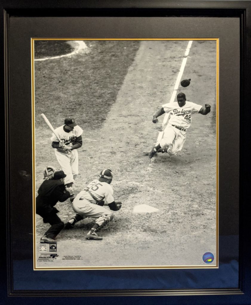 Jackie Robinson Stealing Home - Art of the Game